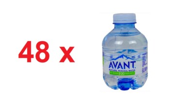 48 x Avant NATURAL MINERAL WATER BOTTLE 200 ml STILL SCHOOL LUNCHBOX ...