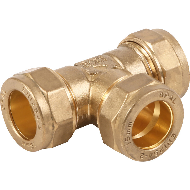 15mm Compression Fittings Coupling Elbow Tee Bend Brass Fitting Male ...