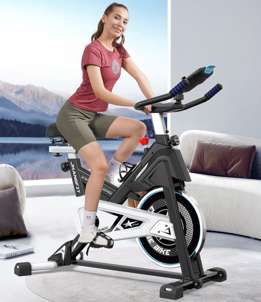 Indoor Exercise Bike Stationary Bike Bicycle Cycling Home Cardio ...