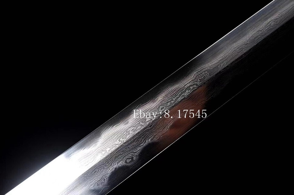 Clay Tempered Damascus Steel Han Dynasty Saber Jian Very Sharp Cut ...