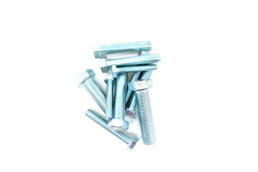 UNF SET SCREWS FULLY THREADED HEXAGON BOLTS ZINC PLATED, 1/4,5/16,3/8,7 ...