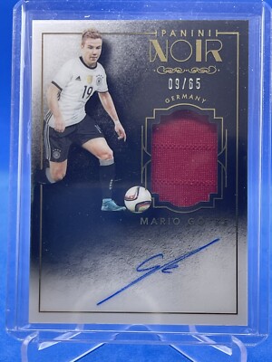 2016-17 Panini Noir Mario Gotze #MC-MG Germany Patch Autograph 9/65 | eBay