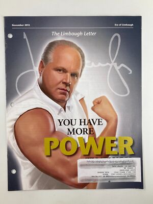 Rush Limbaugh Letter Newsletter Magazine November 2013 You Have More ...