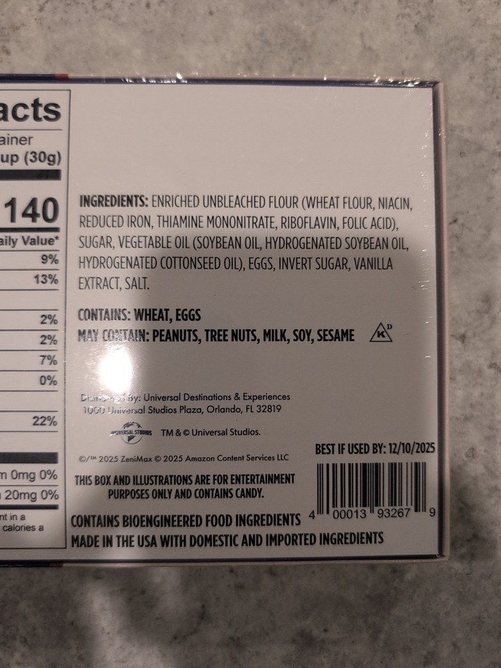 Universal Halloween Horror Nights HHN Fallout Sugar Bombs Cereal Fresh ...