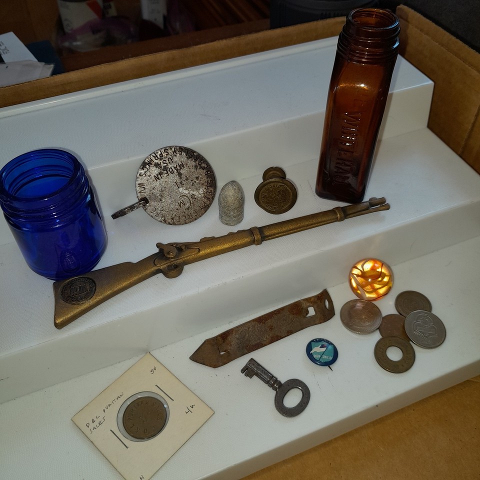 Grandad's Junk Drawer- (☆Civil War/Bottles/PrisonToken☆) | eBay