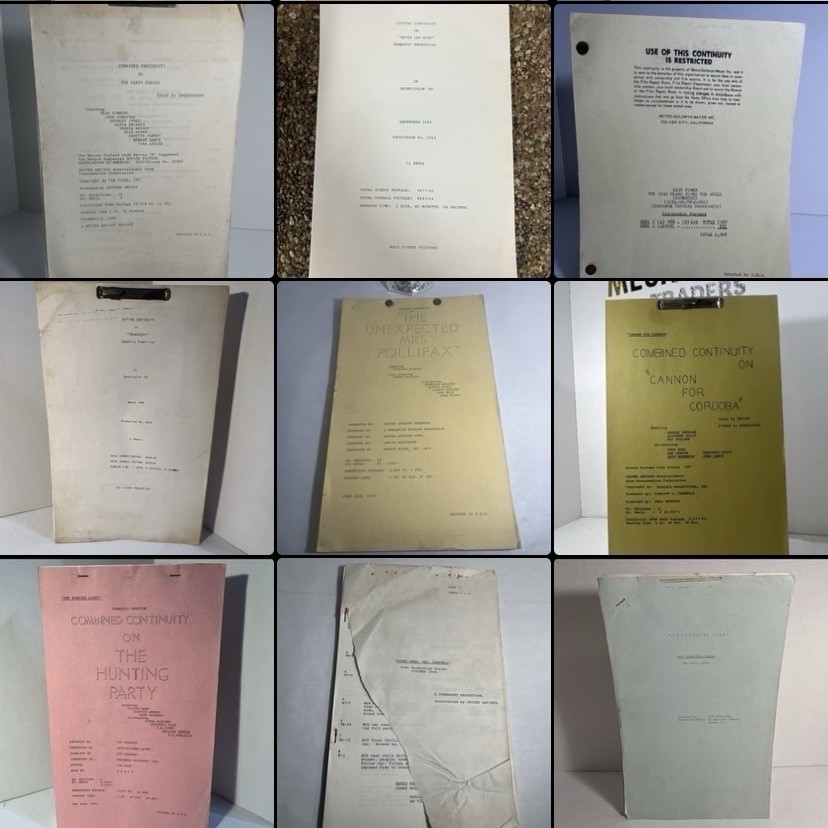 Vintage 1963-1983 Original Disney & MGM Movie Script Film LOT of 59 ...