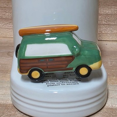 Nora Fleming Mini SURF'S UP - Woody Wagon with Surfboard A127 Platter ...