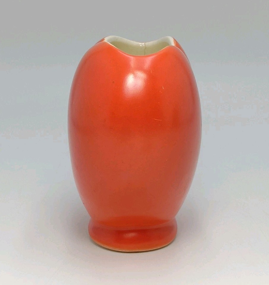 Nelson McCoy Pottery Red Heart Shaped Vase 1930's | eBay