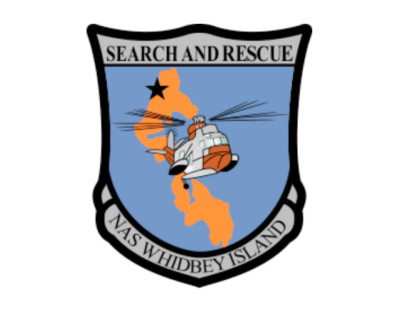 4" us navy nas naval air station whidbey island search & rescue decal ...