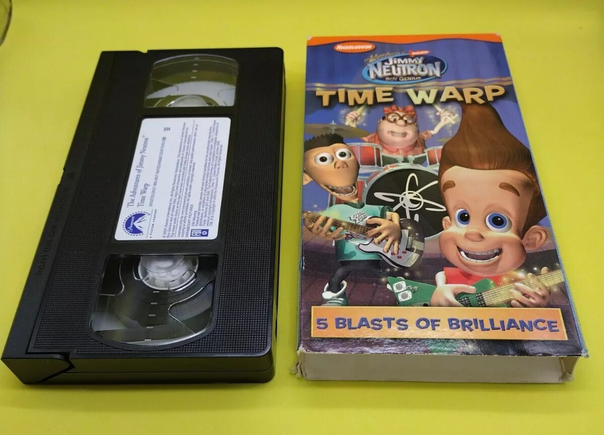 VHS The Adventures of Jimmy Neutron Boy Genius Time Warp 2003 ...