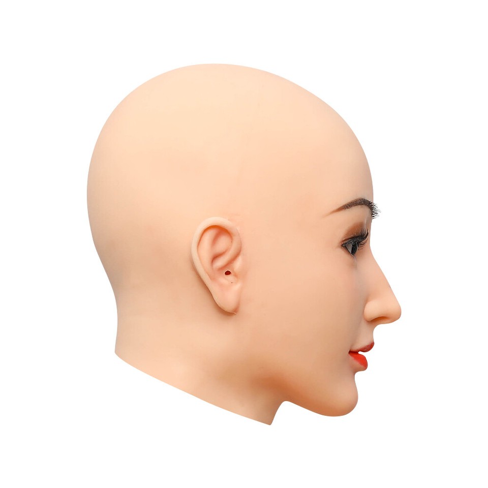 Minaky Realistic Silicone Female Face Mask Full Mask for Drag Queen ...