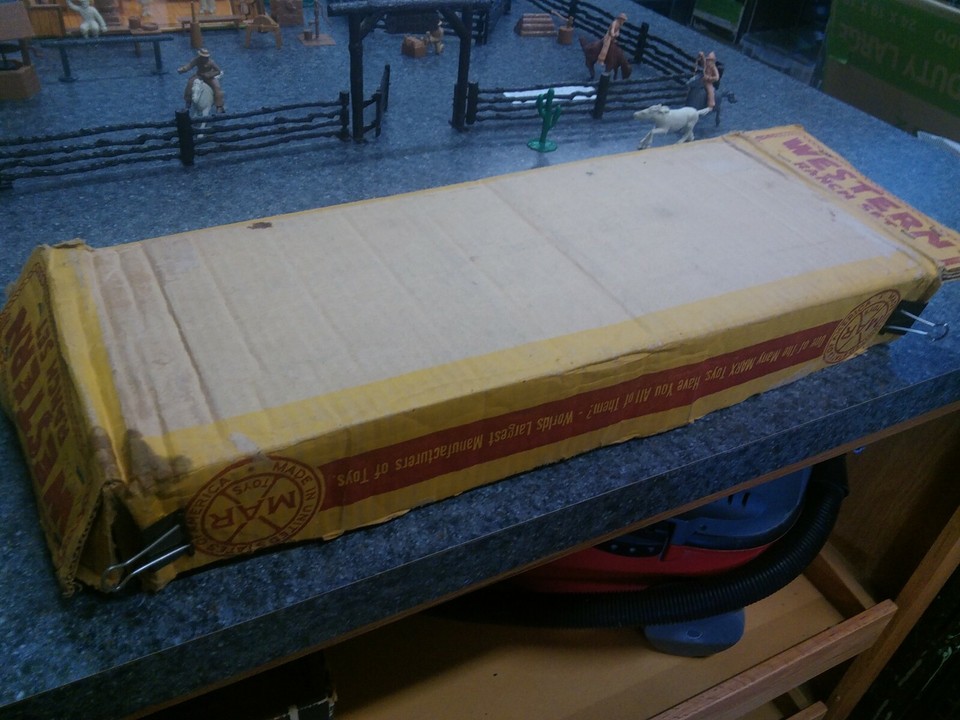 very nice Marx Western Ranch Set with Box early 1950s think it's ...