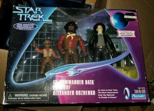Vintage 1998 Star Trek Holodeck Series Commander Data Worf Alexander ...
