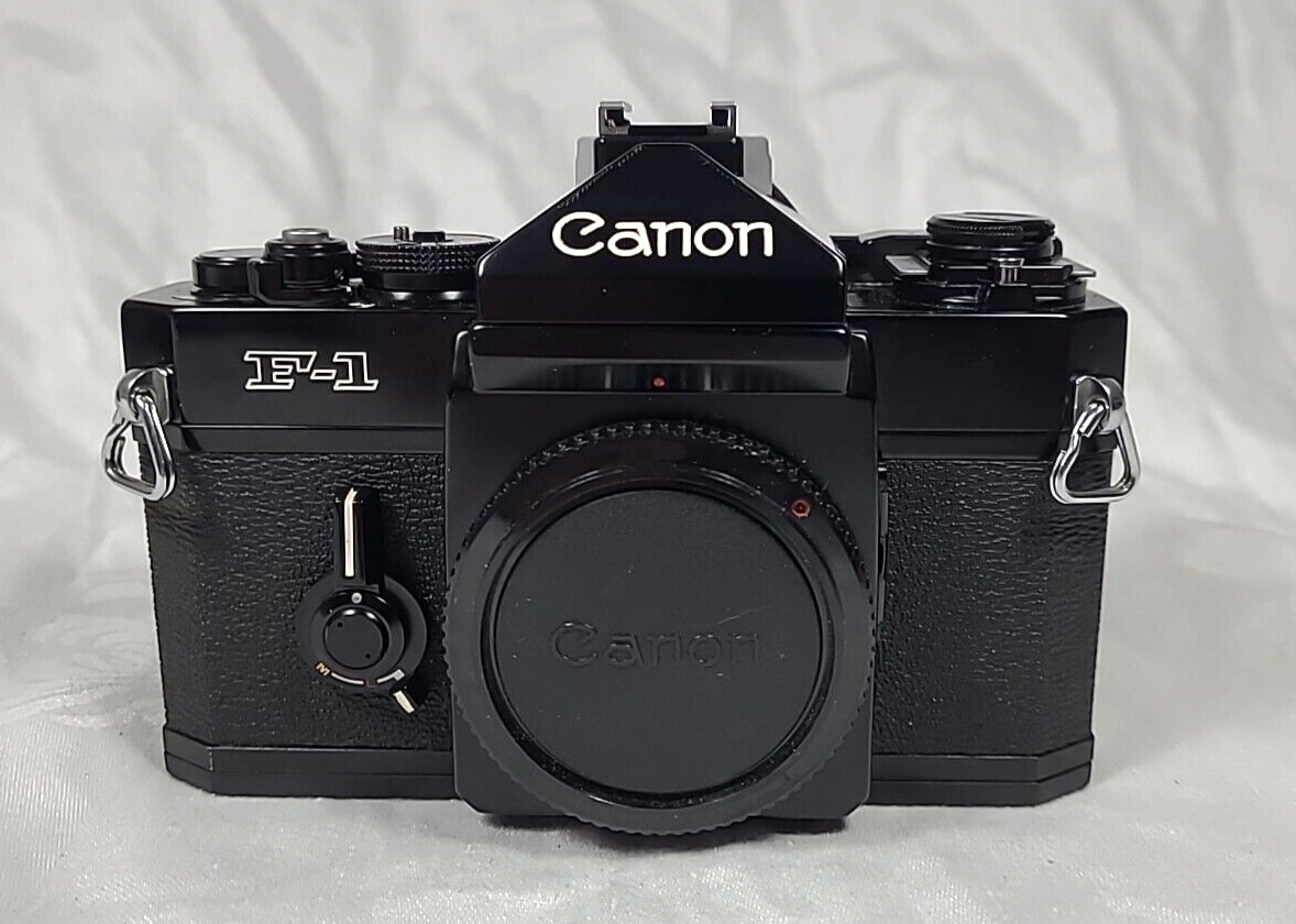 Canon F-1 (Old Style) Camera Body w/ Flash Coupler - NEAR MINT WORKS ...