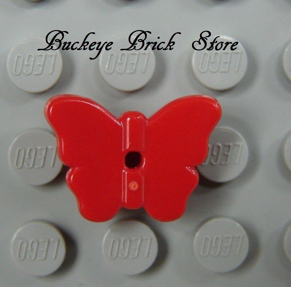 NEW Lego Lot/3 RED BUTTERFLIES with Stud Holder - City Town Friends | eBay