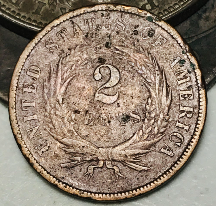 1868 Two Cent Piece 2C Ungraded Circulated US Copper Coin CC24205 | eBay