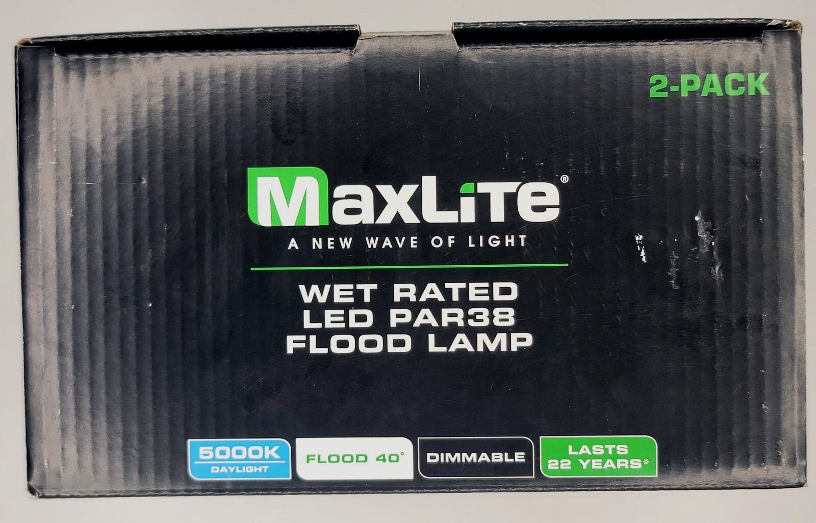 2 Pack MaxLite 13W LED Dimmable 90W Replacement 5000K Flood Light ...