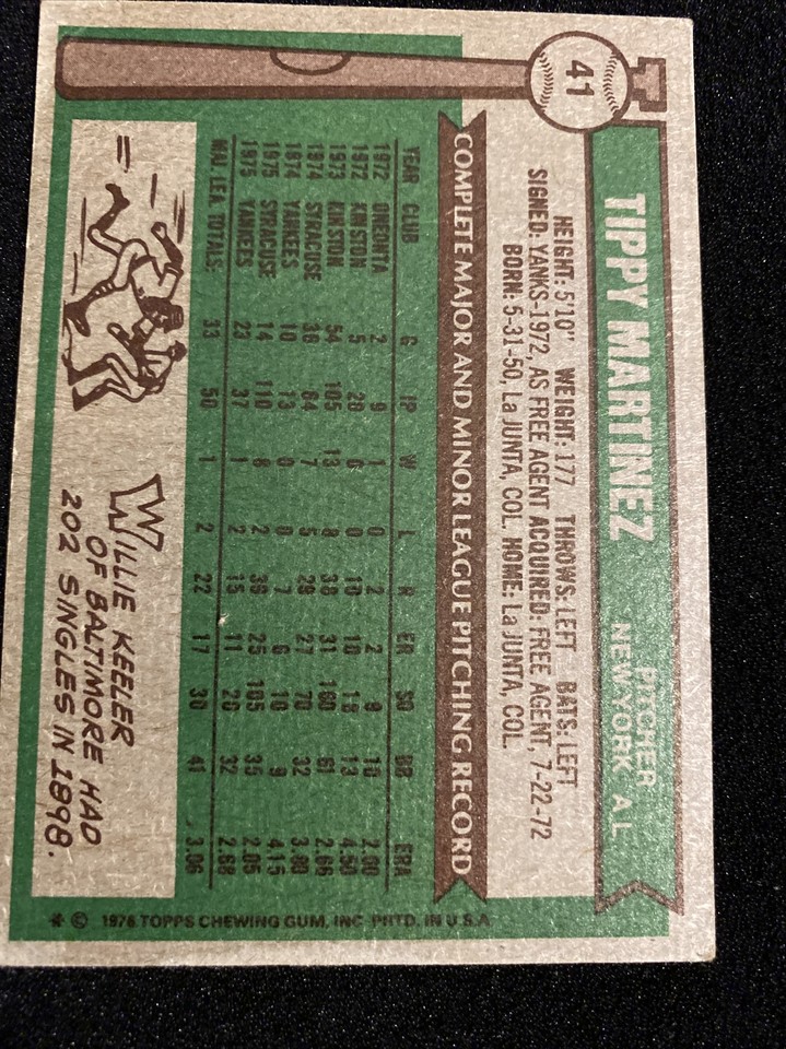1976 Topps - #41 Tippy Martinez | eBay