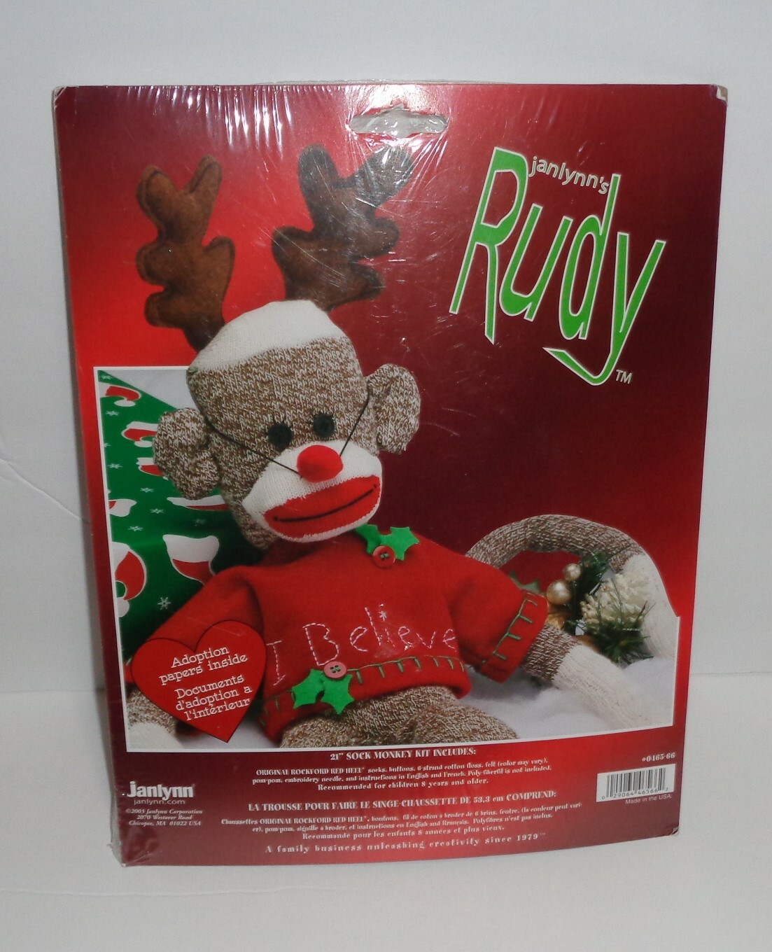Janlynn Christmas Rudy Sock Monkey Kit 21 Inch NEW | eBay