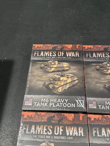Flames of War American M6 Heavy Tank Platoon Lot of 4 | eBay