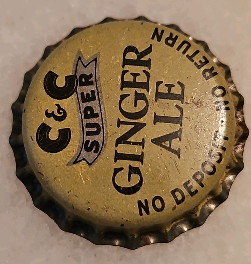 Vintage C&C Super Ginger Ale Cork Lined Bottle Cap Crown | eBay