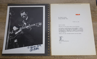 Chet Atkins Signed RCA letter from 1971 & Signed Photo | eBay
