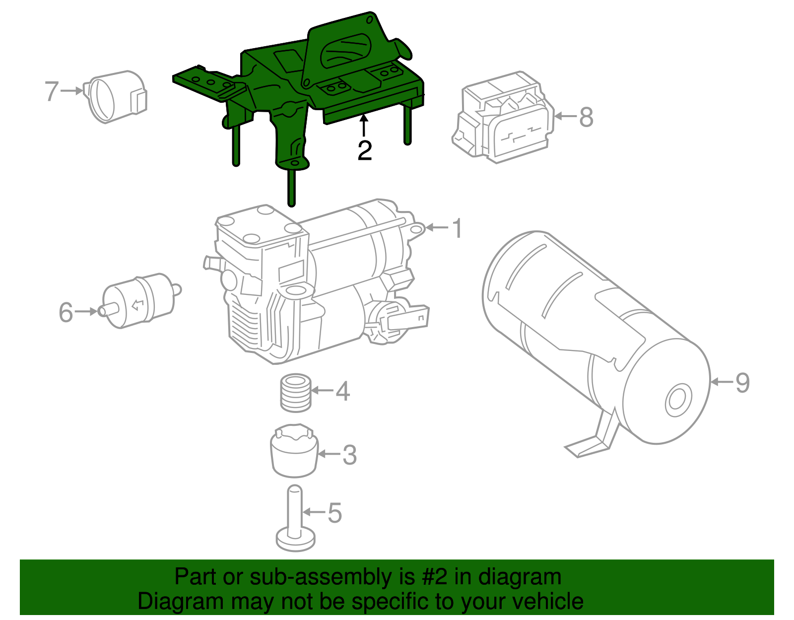 Mercedes-Benz 1663200143 Genuine OEM Compressor Bracket for sale online ...