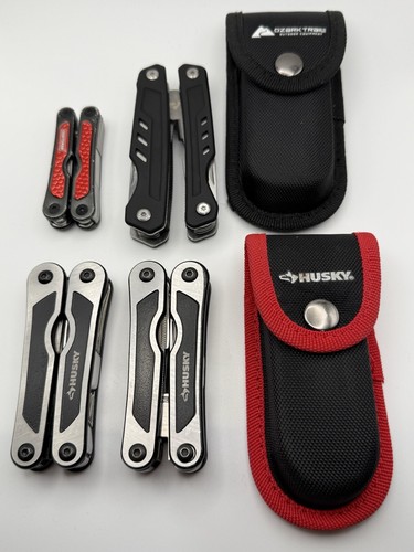 Lot of 4 Multitools Ozark Trail 17 in 1 Multitool Craftsman MiniTool ...
