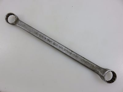 Martin 8735A 1 1/16" x 1 1/8" OffSet Box End Wrench 16" Long Made In ...