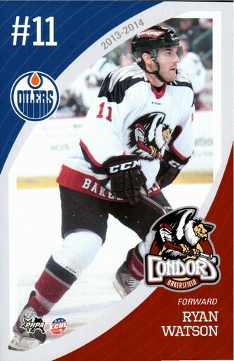 Ryan Watson 2013-14 Bakersfield Condors | eBay
