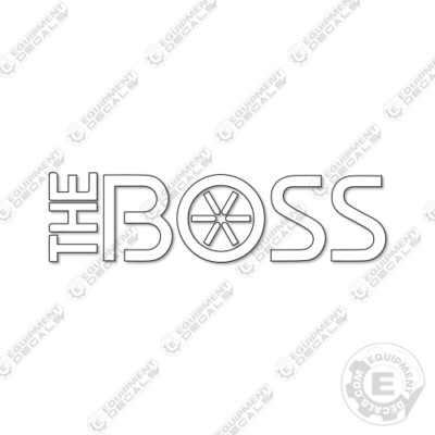 Fits The Boss Snowplow (18" long logo decal) 7 YEAR OUTDOOR 3M VINYL ...