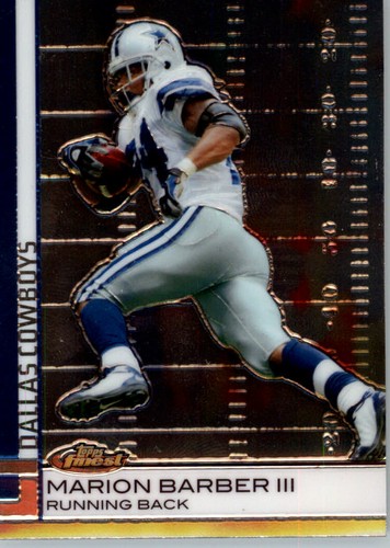 2009 Topps Finest Football #20 Marion Barber - Dallas Cowboys | eBay
