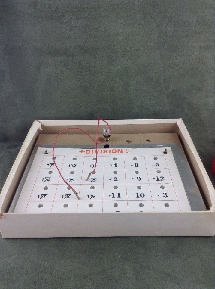 Extremely Rare Old Antique Division Math Game Jaymar Electric ...