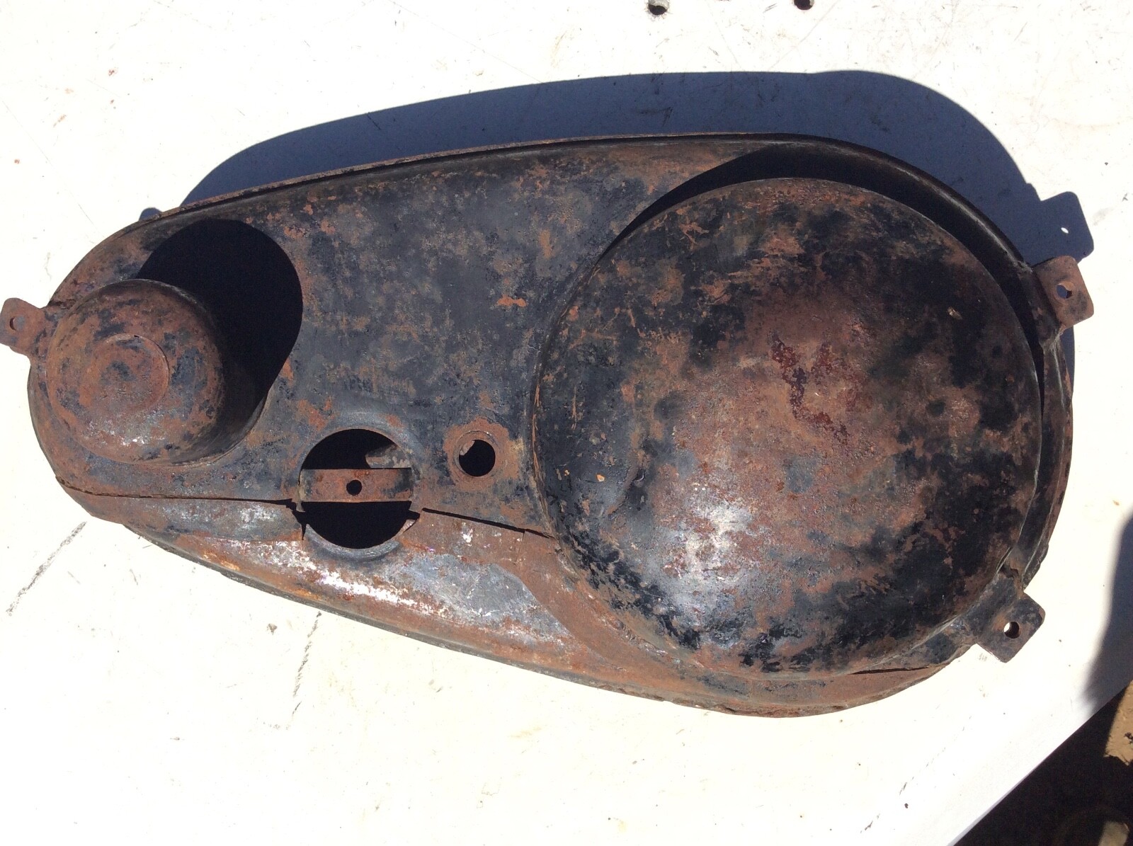 AJS MATCHLESS ENGINE INNER & OUTER PRIMARY CLUTCH CHAIN COVERS | eBay