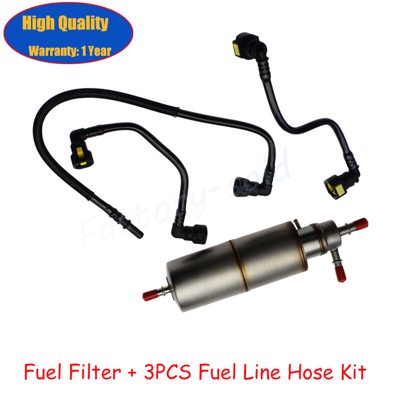 Set of 4Pcs Fuel Filter & Fuel Line Hose Kit For Mercedes ML320 ML55 ...