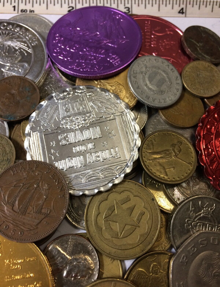 MIXED LOT OF TOKENS * WORLD COINS * DOUBLOONS * | eBay