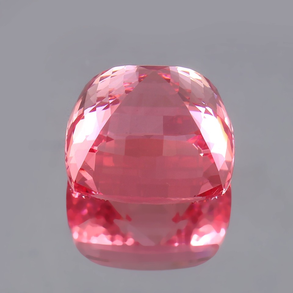 AAA Natural Ceylon Padparadscha Sapphire Cushion Cut Loose Gemstone 93. ...