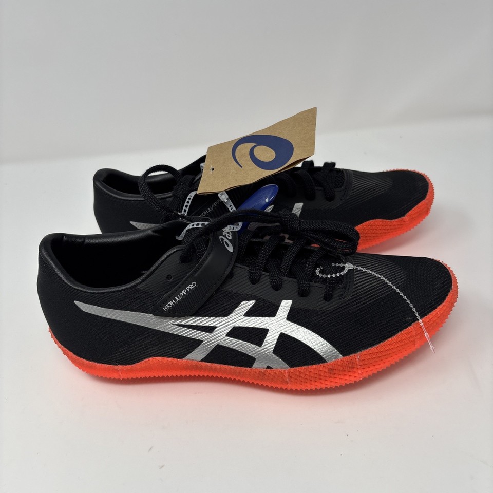 Asics High Jump Pro 3 R Shoes Mens Size 8.5 Black Silver-Orange Track ...