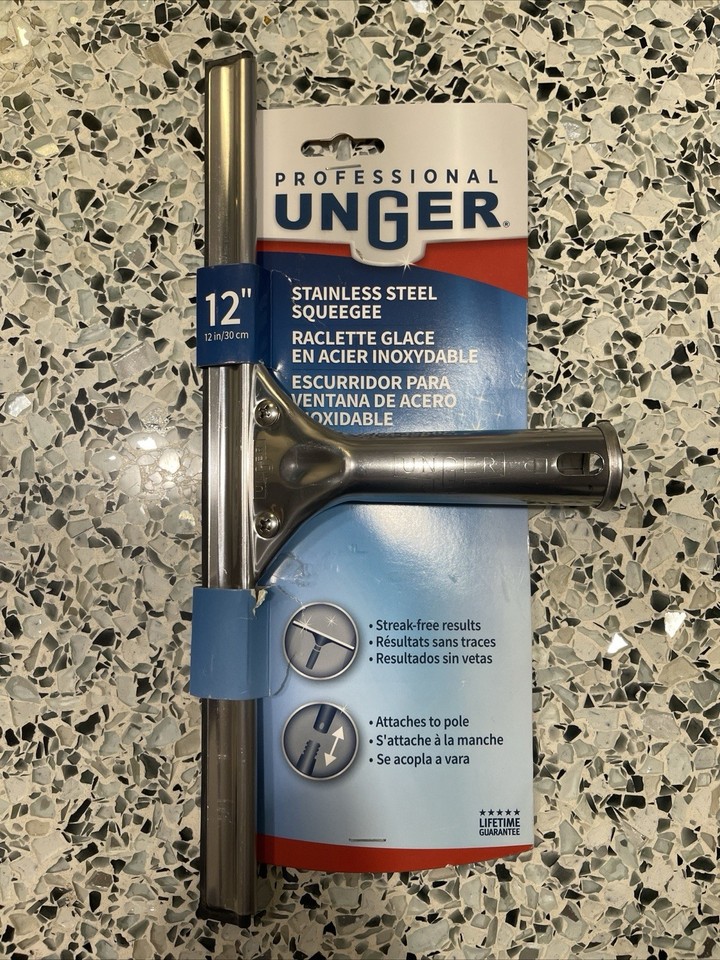 Unger Professional Performance Grip Window and Glass Squeegee, 12 inch NEW | eBay