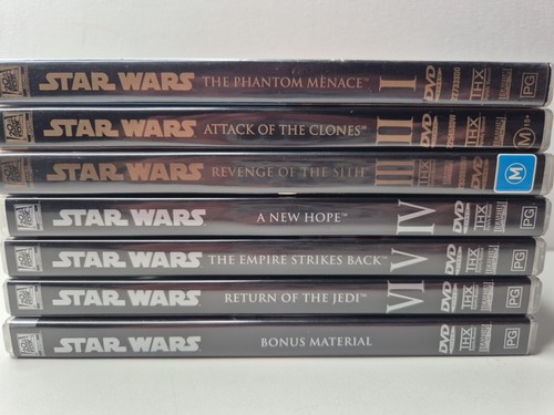 Star Wars Episode 1-6 + Trilogy Bonus Material Dvds | eBay Australia
