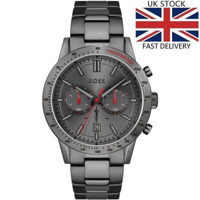SALE*** NEW GENUINE BOSS MENS HB 1513924 ALLURE GUNMETAL WATCH -2Y ...