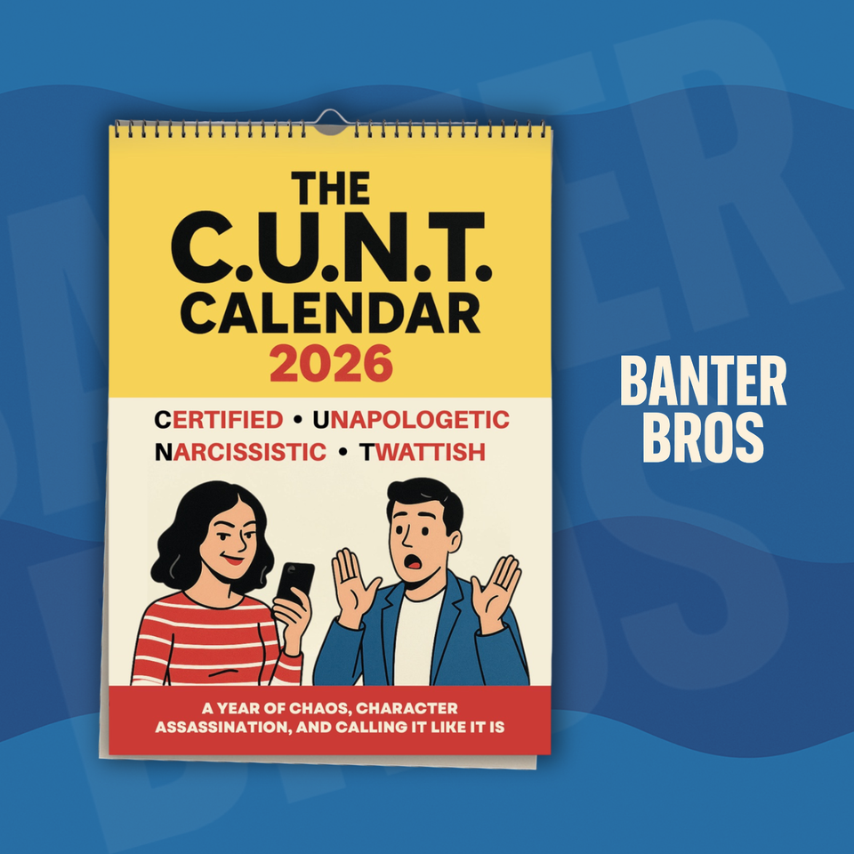 Rude 2026 Calendar for Men & Women ? Banter Bros Funny Office Gift ...