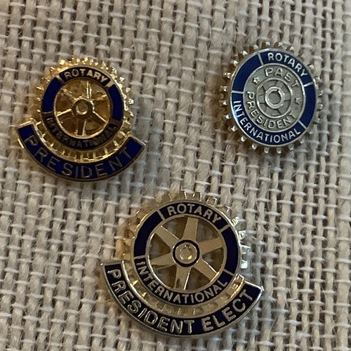 3 Rotary International Past elect President hat cap lapel tie pins 1 is ...