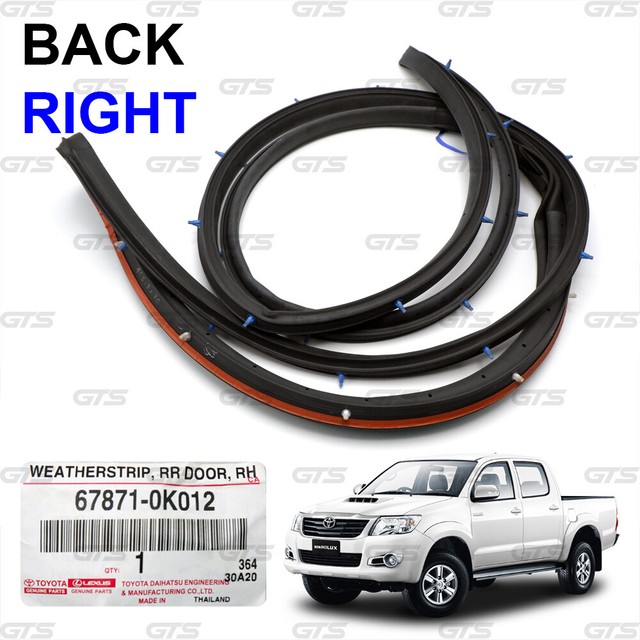 Toyota Genuine OEM 67871-0k012 Weatherstrip Rear Door RH 678710K012 for ...