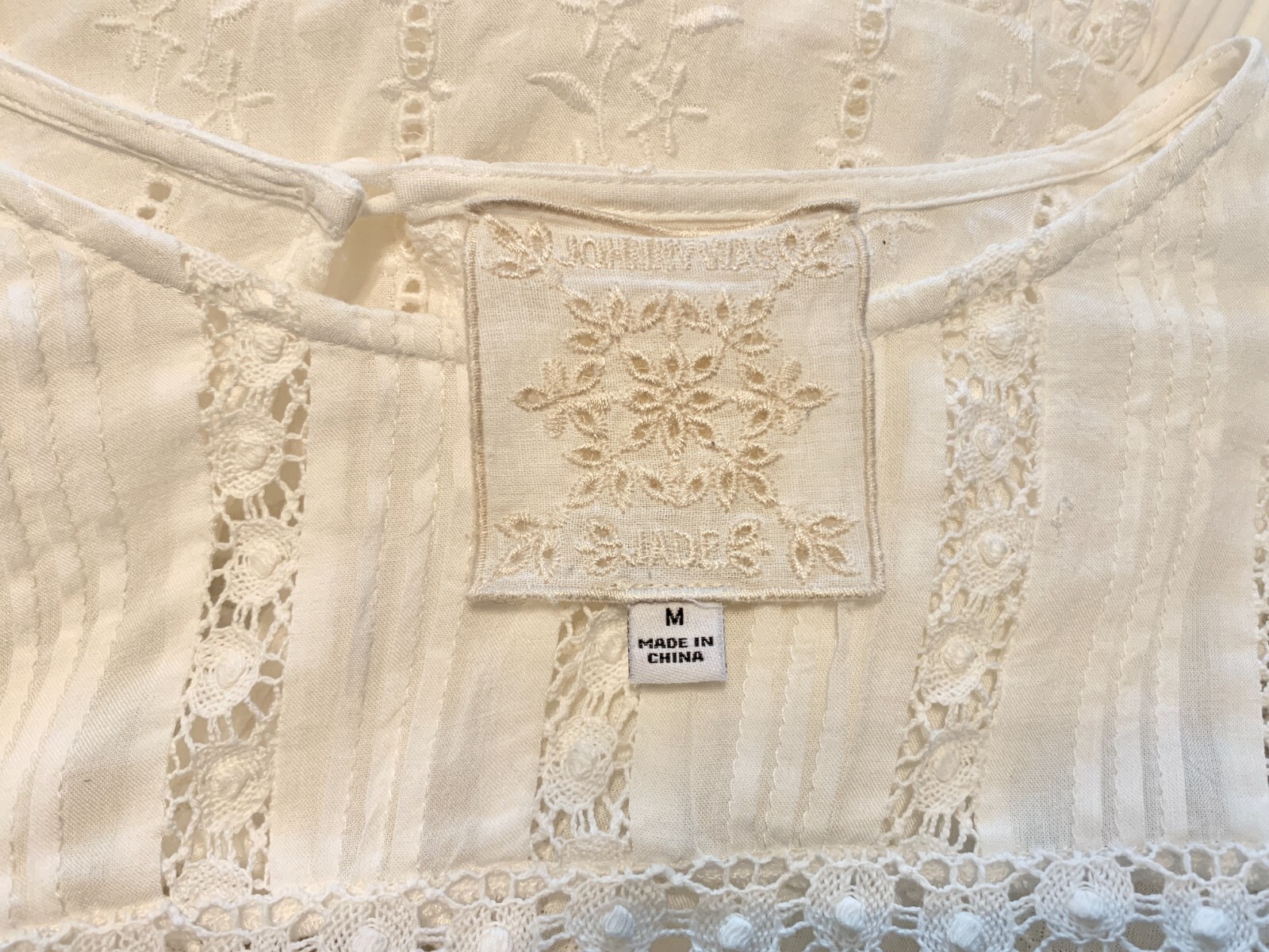 JOHNNY WAS 'Ellen' Tiered Maxi Dress Embroidered Eyel… - Gem