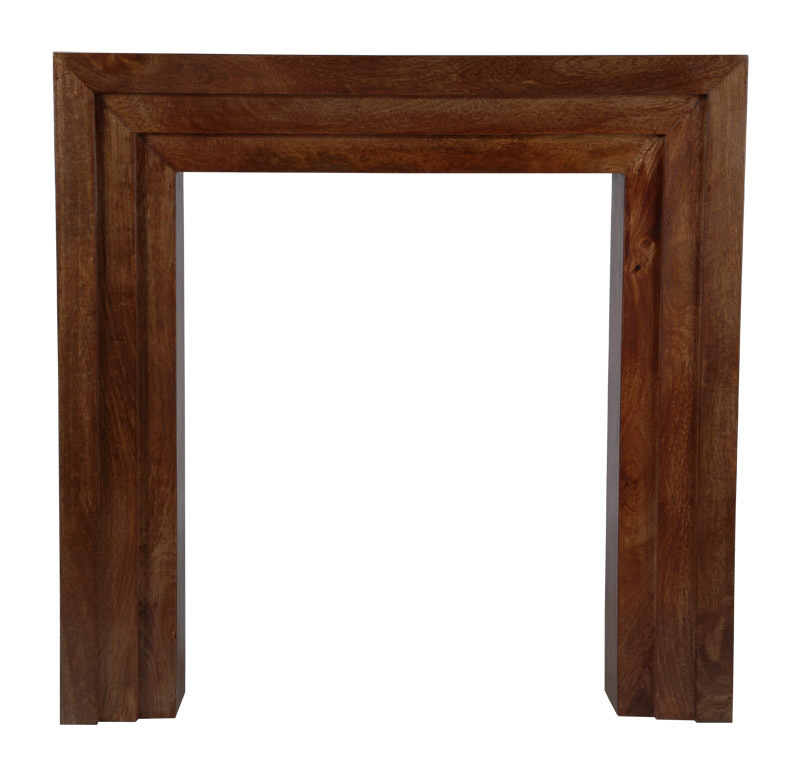 Living Room Furniture Manhattan Dark Mango Fire Surround (h19d) for ...