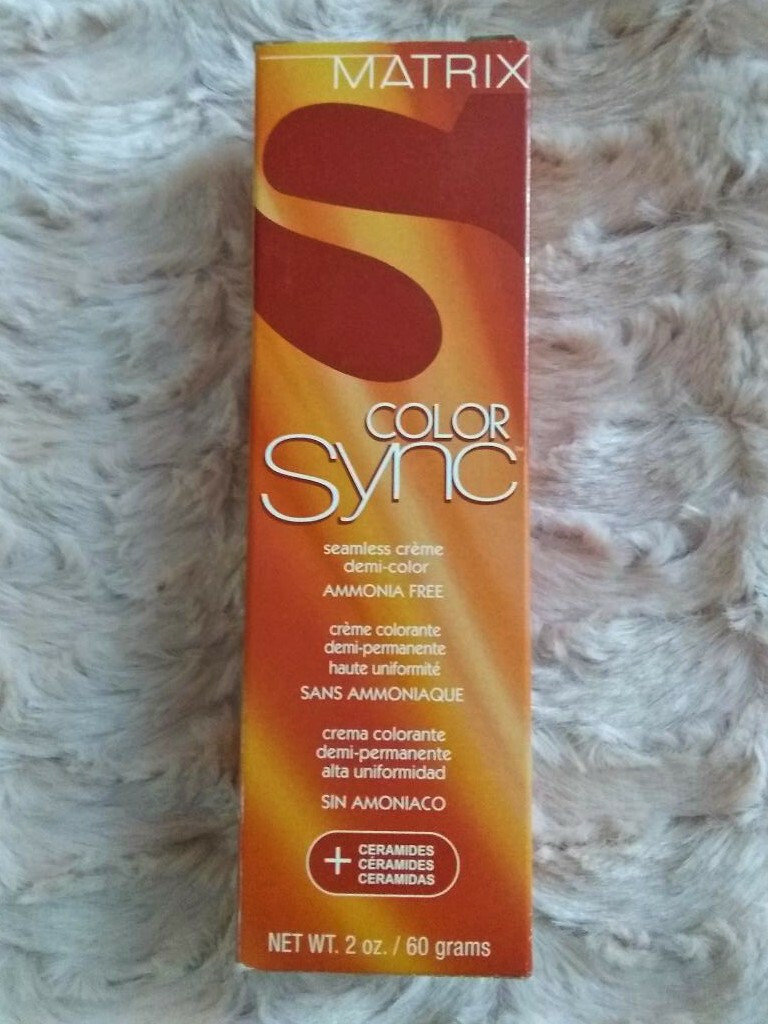 MATRIX COLOR SYNC SEAMLESS CREME DEMI-COLOR HAIRCOLOR (7R RED) 2oz ...