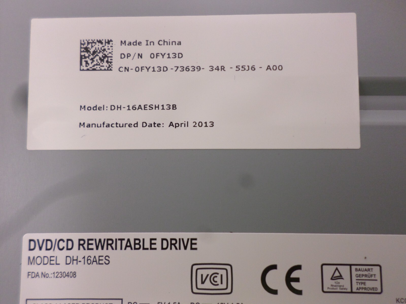 Dell DVD/CD Rewritable Disk Drive DH-16AES | eBay