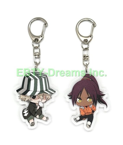 Set of 2 Bleach Acrylic Keychain Yoruichi Shihouin, Kisuke Urahara v1 ...