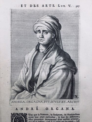 Andrea Orcagna 1682 André Organa Rare Engraving Italy Florence ...